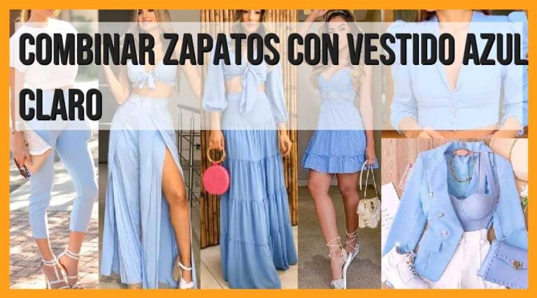 5 increíbles combinaciones de zapatos para vestido azul claro